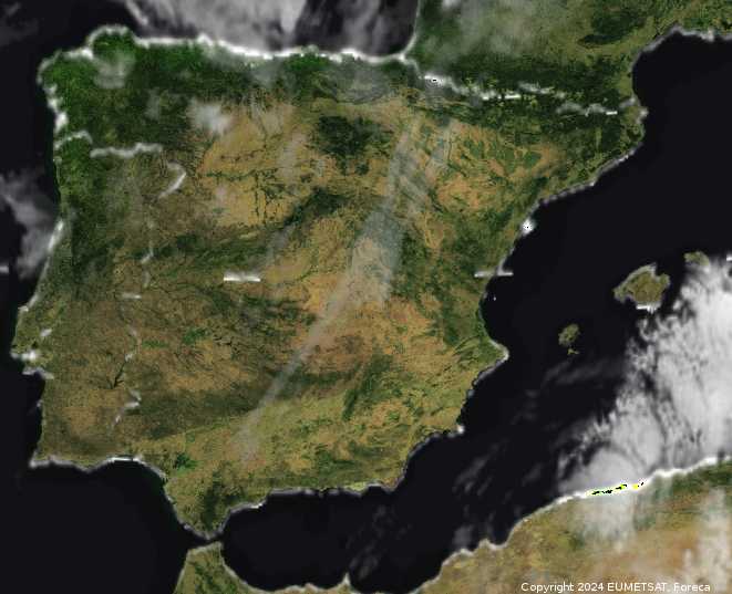 Satellite images over Spain - Forecast.co.uk