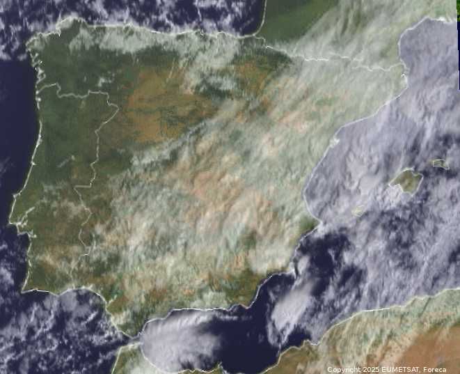 Satellite images over Spain - Forecast.co.uk
