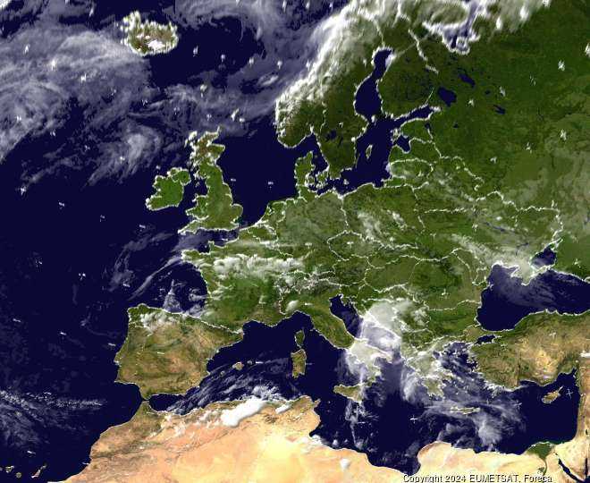 Satellite images over Europe - Forecast.co.uk