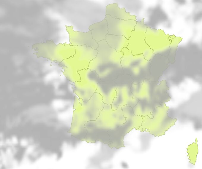 Cloud maps for France - Forecast.co.uk