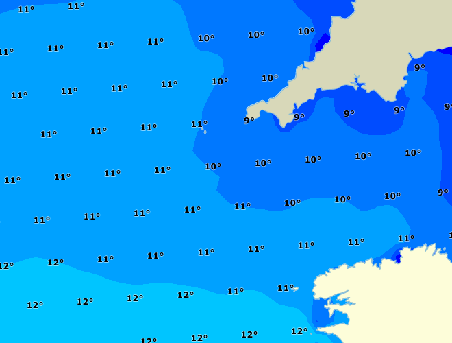 Forecast for surface temperature in Plymouth - Forecast.co.uk